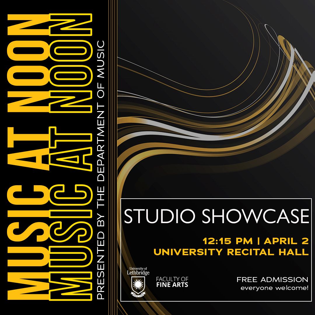 Music at Noon concert series presents Studio Showcase | Notice Board
